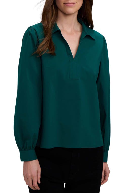 FOXCROFT Foxcroft Alix Long Sleeve Popover Top